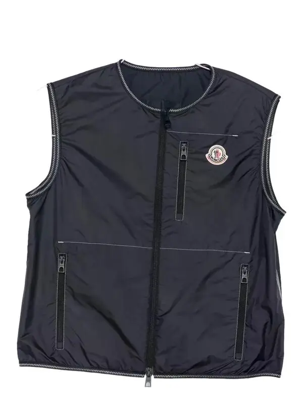 Moncler Alshain Zip Gilet - Blue