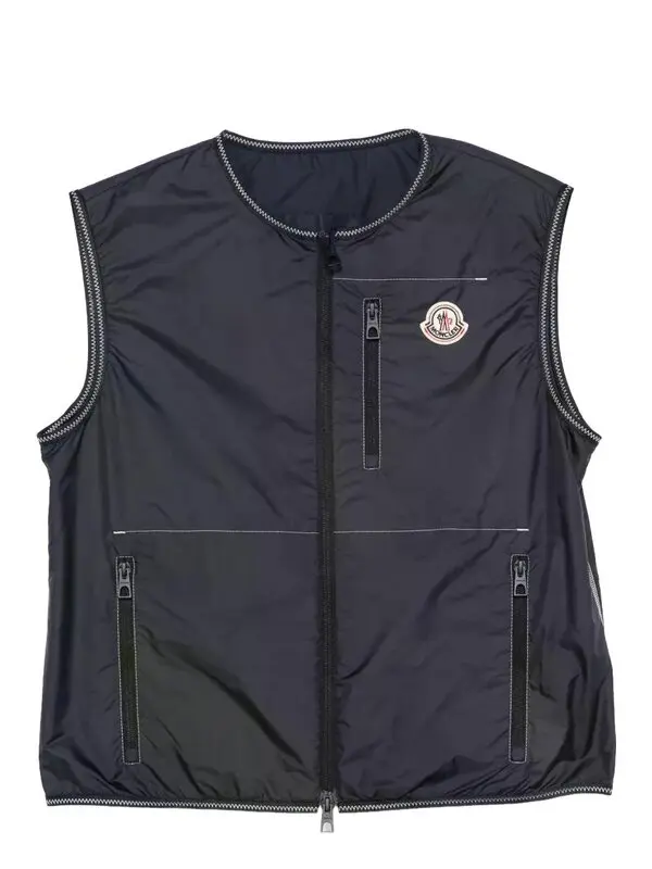 Moncler Alshain Zip Gilet - Blue