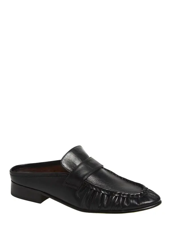TONY BIANCO Glacier Loafer Mule - Black Venice