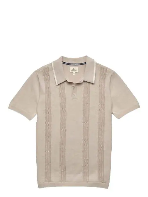 SURFSIDE SUPPLY CO. Nate Sweater Polo - Silver Grey