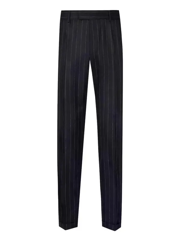 Dolce & Gabbana Striped Tailored Trousers - Black