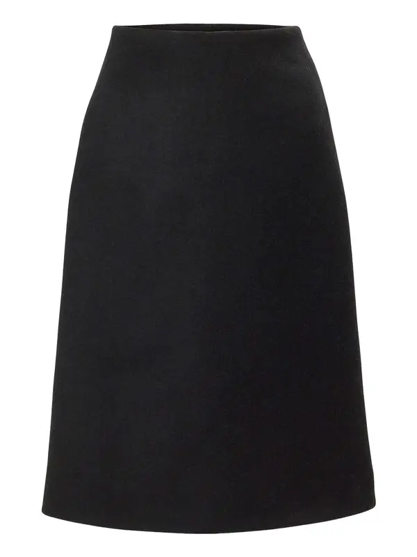 Carolina Herrera Coated Double Face Knee-length Skirt - Black