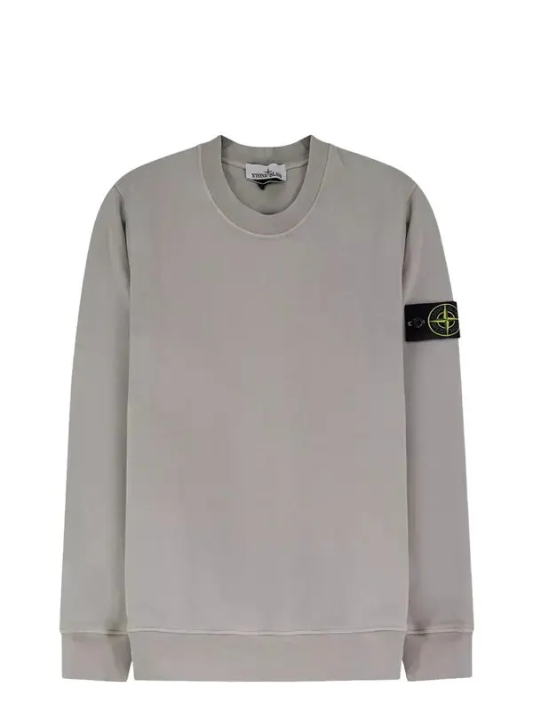 Stone Island Badge Sweatshirt - Grey