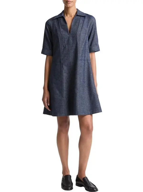 Vince Denim A-line Dress - Indigo