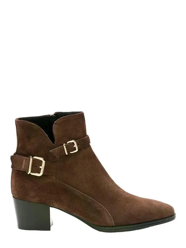 TOD'S Calf Leather Ankle Boots - Brown