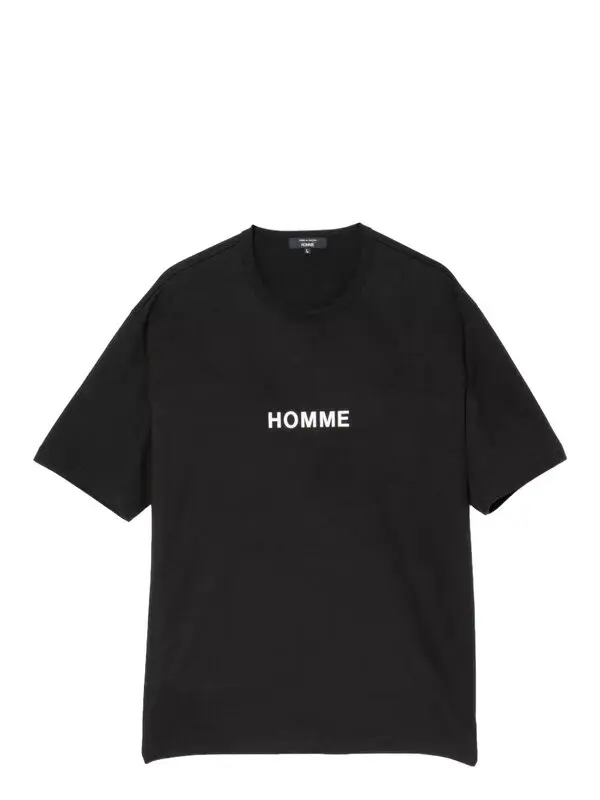 Comme Des Garçons Logo-print T-shirt - Black