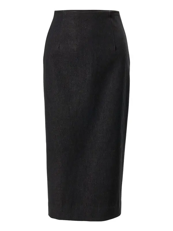 Carolina Herrera Denim Pencil Knee-length Skirt - Black