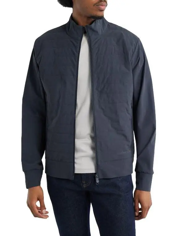 SAVE THE DUCK Water Repellent Quilted Front Jacket - Blue Black