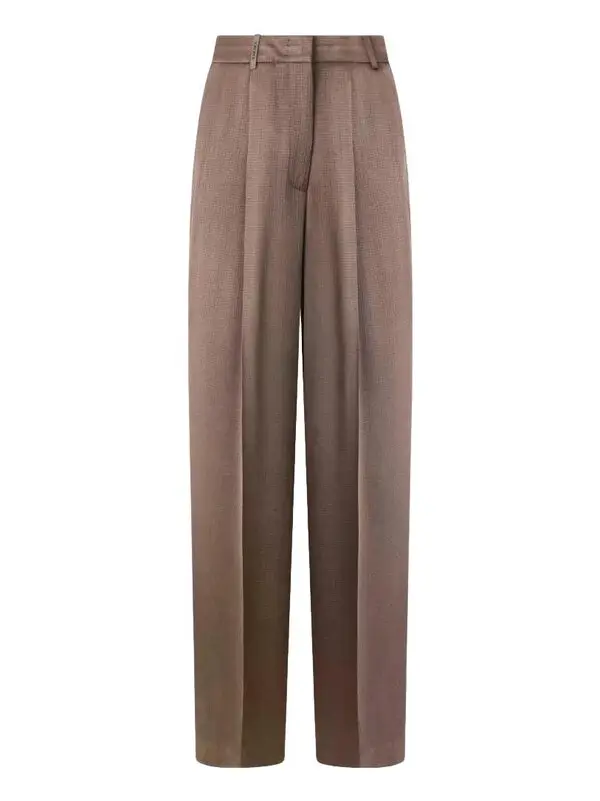 Peserico Pleated Trousers - Brown