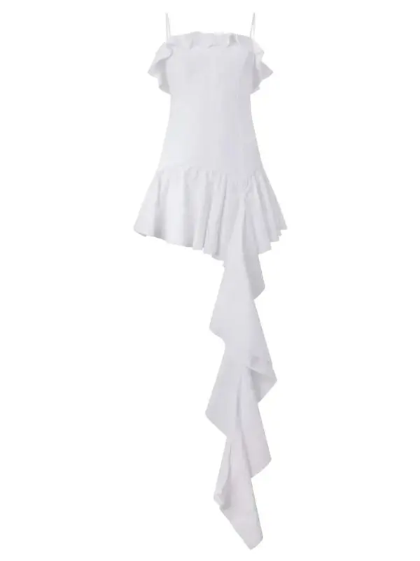 Giuseppe Di Morabito Ruffled Mini Dress - White