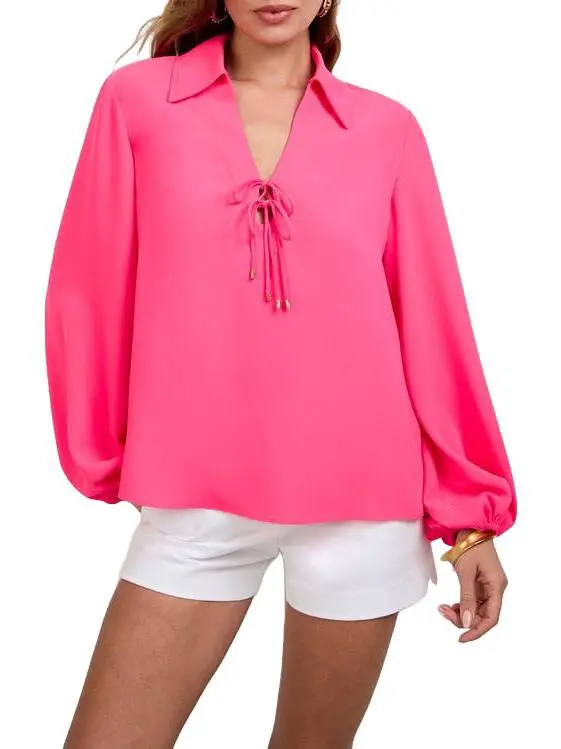Trina Turk Lambro Top - Magenta Milano
