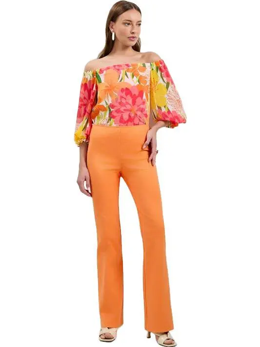 Trina Turk Jacoba Slim-fit Bootcut Pants - White