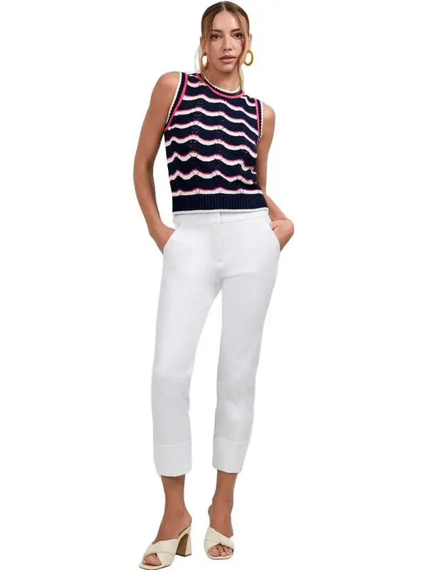 Trina Turk Cawley Knit Tank Top - Ink Multi