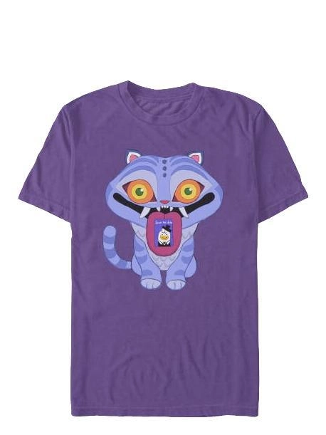 KPOP DEMON HUNTERS Derpy Save The Date Short Sleeve Graphic T-shirt - Purple