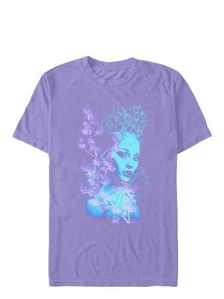 WICKED: FOR GOOD Glinda Double Exposure Portrait Short Sleeve Graphic T-shirt - Violet