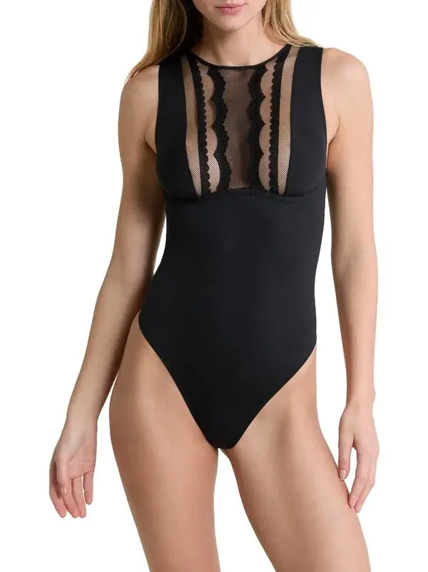 ETAM Insensee Lace Trim Bodysuit - Black