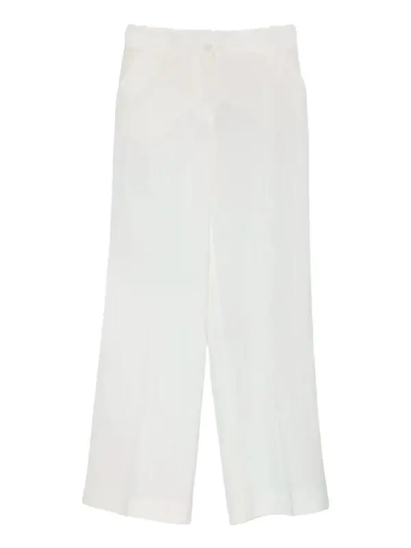 P.a.r.o.s.h Textured Straight Trousers - White