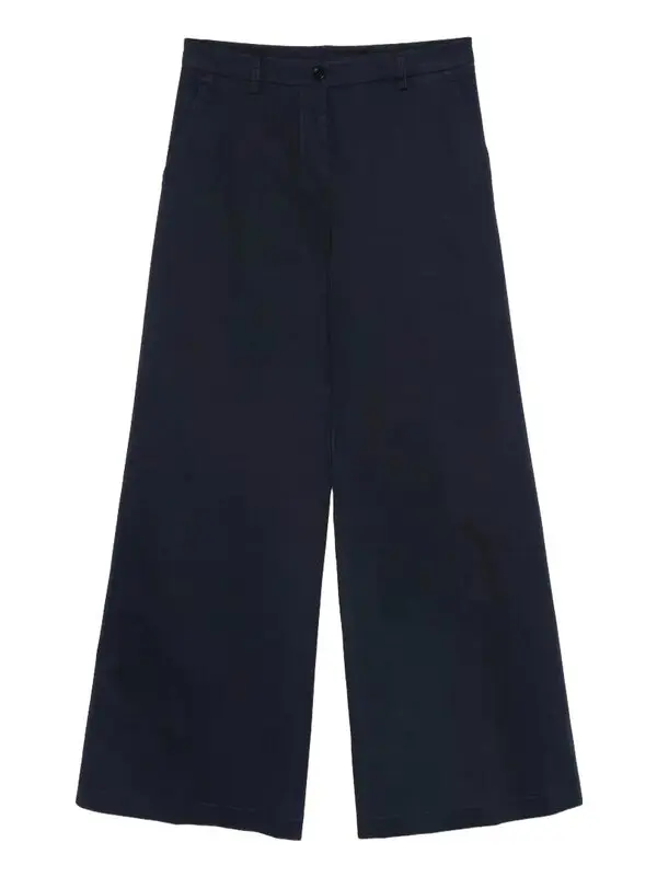 Aspesi Wide-leg Trousers - Blue