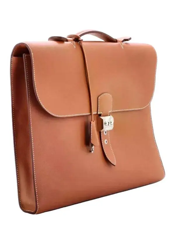 Hermès Sac A Depeches Light 1-37 Evercolor Briefcase - Brown
