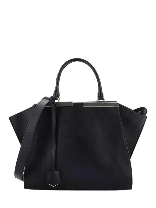 Fendi Petite 3jours Leather Satchel - Black