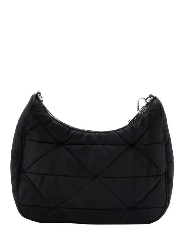 Prada Re-edition Quilted Tessuto Small Crossbody Bag - Black