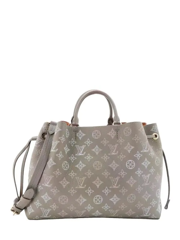 LOUIS VUITTON Bella Mahina Leather Tote Bag - Grey