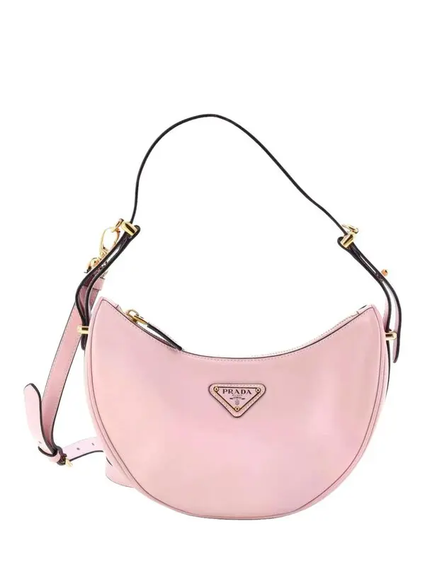 Prada Arque Half Moon Small Hobo Bag - Pink