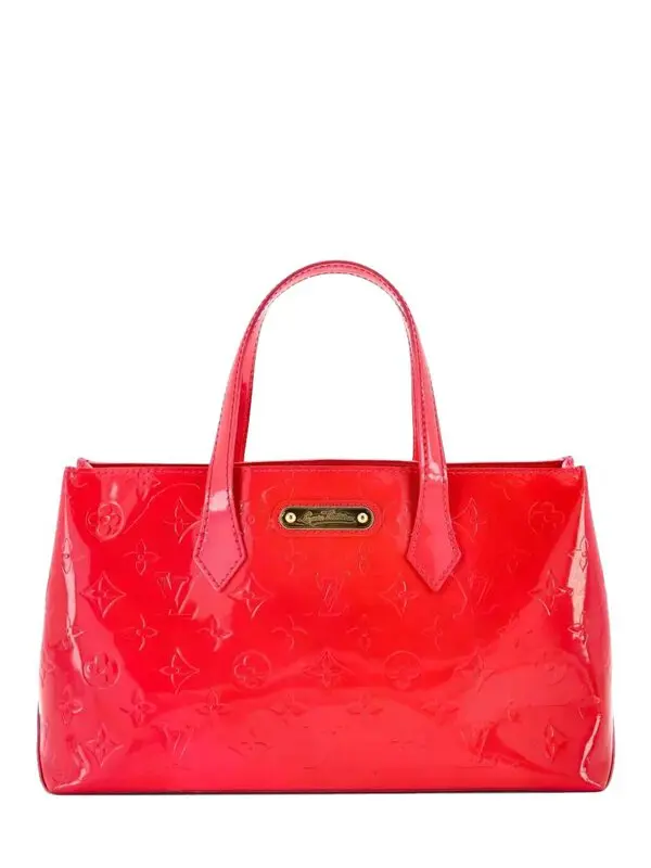 LOUIS VUITTON Wilshire Handbag Monogram Vernis Pm Tote - Pink