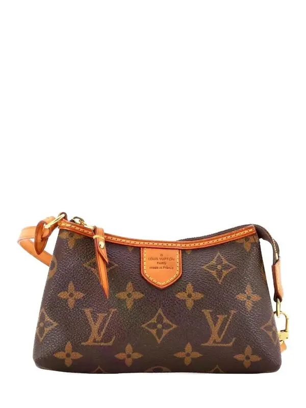 LOUIS VUITTON Delightful Pochette Monogram Canvas Mini Clutch - Brown