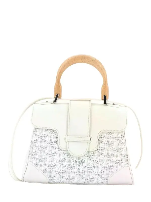 Goyard Saigon Top Handle Mini Shoulder Bag - White
