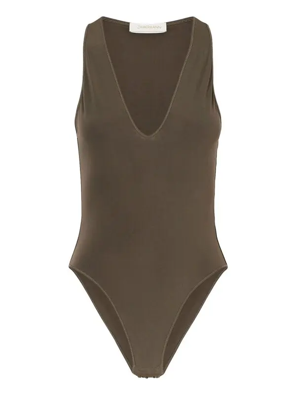 Zimmermann Stretch-jersey Bodysuit - Green