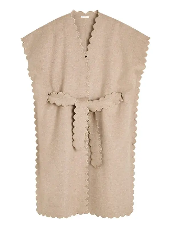 BY MALENE BIRGER Vibe Wool Coat - Grey Brown Melange