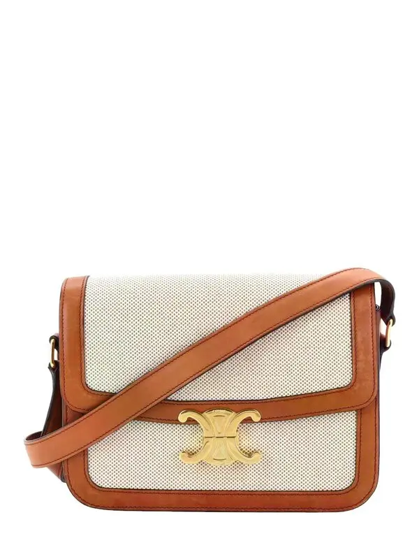 Celine Triomphe Medium Crossbody Bag - Brown