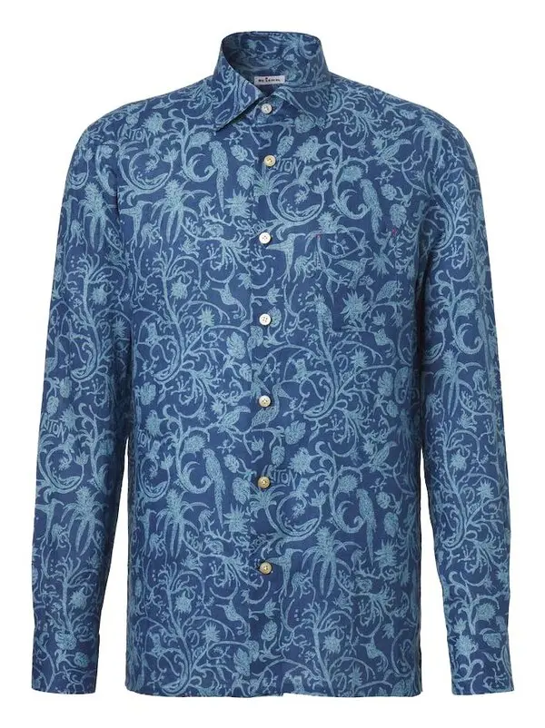 Kiton Linen Shirt - Blue