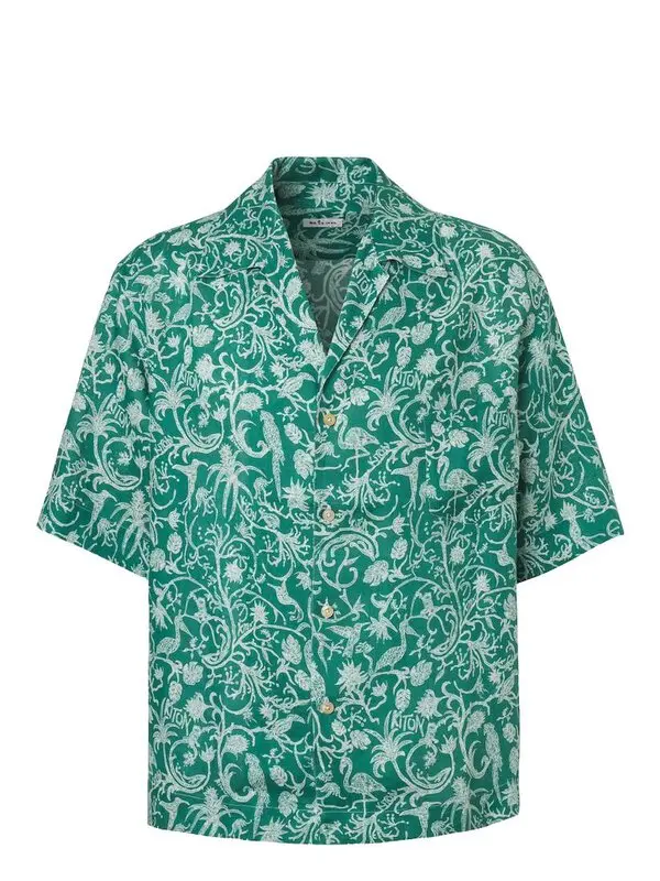 Kiton Linen Shirt - Green