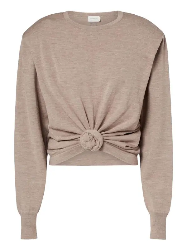 Magda Butrym Wool Sweater - Beige