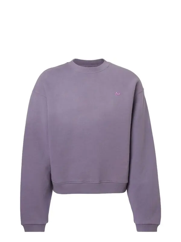 ERL Logo Cotton Sweatshirt - Purple