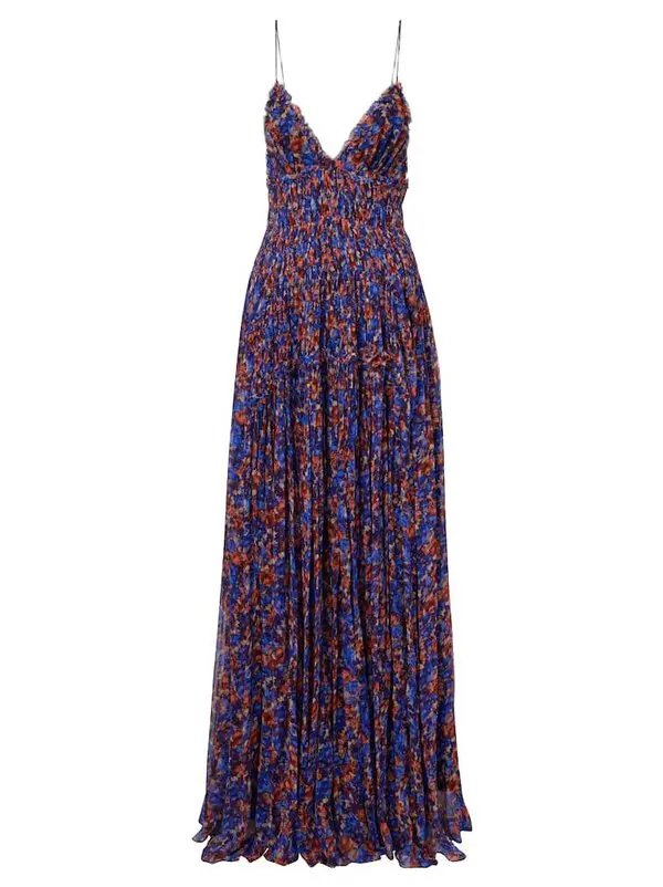 Ulla Johnson Atrani Floral Silk Chiffon Maxi Dress - Multicoloured
