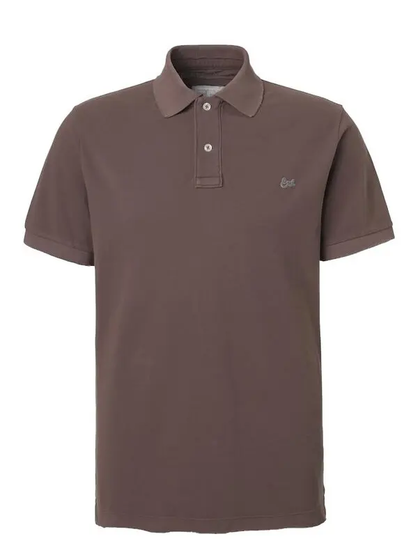 ERL Cotton Piqué Polo Shirt - Brown
