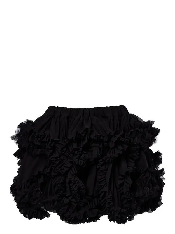 Noir Kei Ninomiya Tulle Mini Skirt - Black