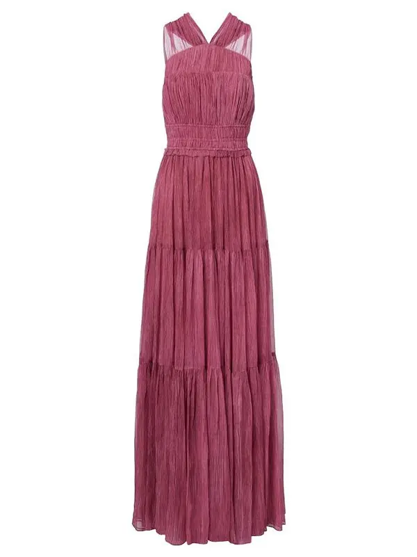 Ulla Johnson Freesia Silk Chiffon Gown - Pink