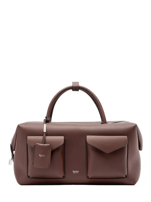 Max Mara Large Leather Top-handle Bag - Brown