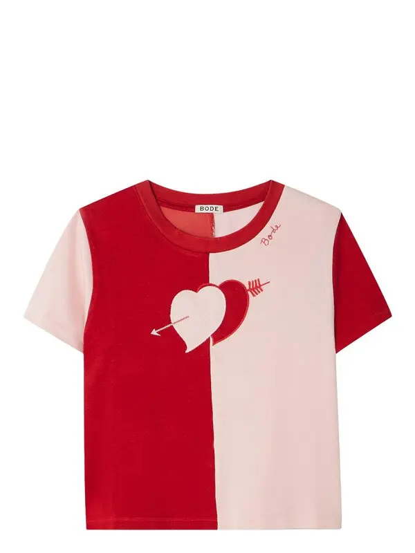 BODE Wonderland Embroidered Jersey T-shirt - Red