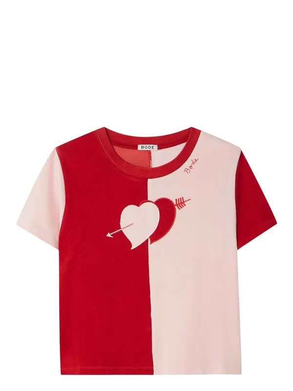 BODE Wonderland Embroidered Jersey T-shirt - Red
