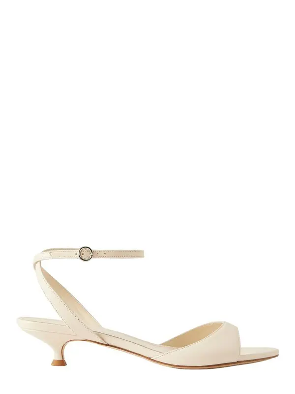AeydĒ Zelia Leather Sandals - Cream