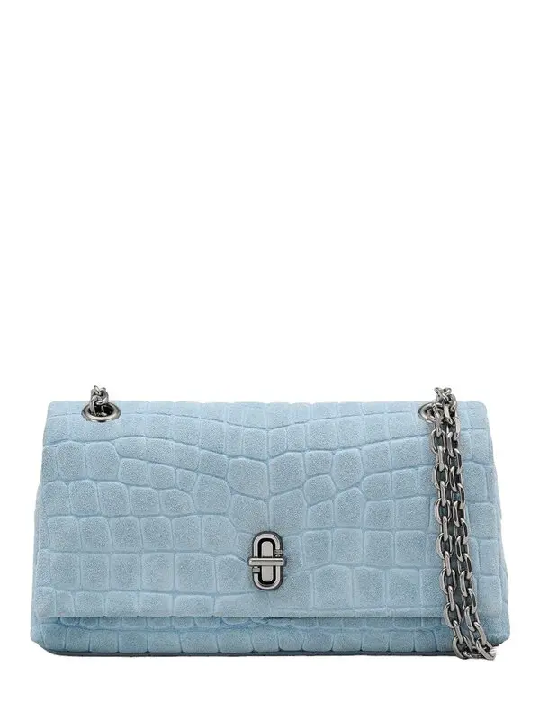 Marc Jacobs Dual Chain Strap Suede Mini Bag - Blue Mist