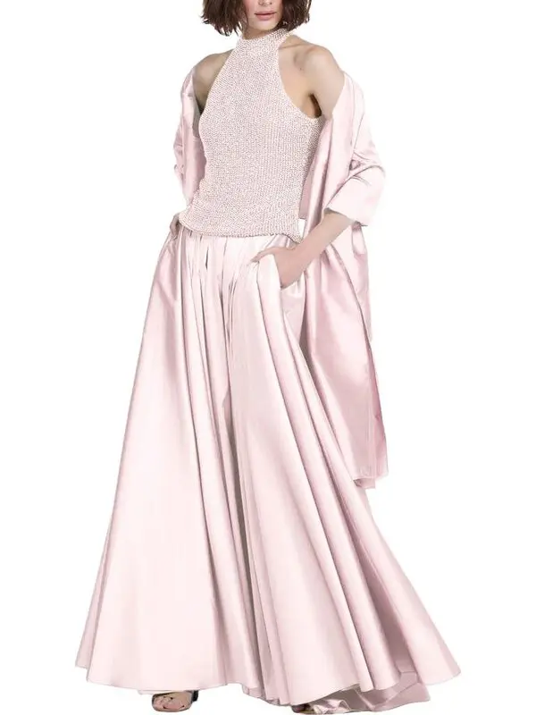 EMILY SHALANT Taffeta Wrap - Blush