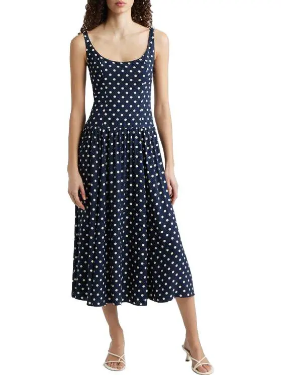 REFORMATION Bellarose Polka Dot Dress - Orion Dot
