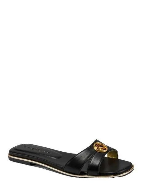Donna Karan New York Halo Slide Sandal - Black
