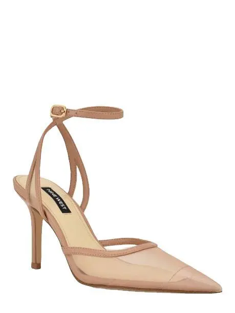 Nine West Gullia Stiletto Sandals - Light Natural